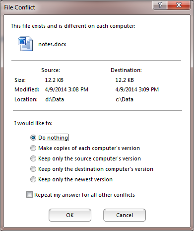 Tip : Hold the mouse cursor over the Locations to seethe full paths.